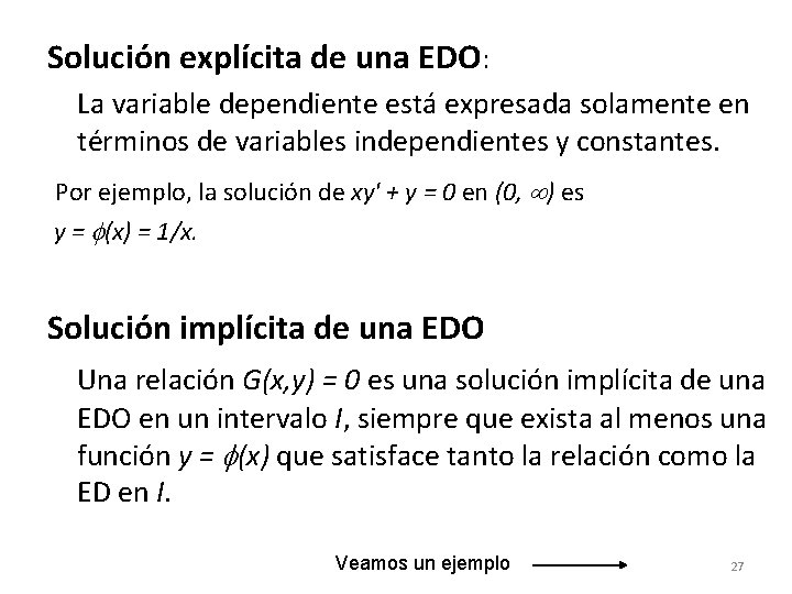 1 Introduccin a las ecuaciones diferenciales 1 Qu