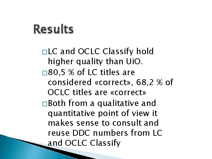 Sharing classification data in Norway cooperation and reuse