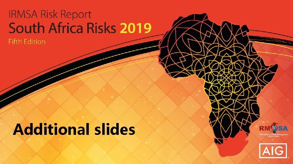 South Africa Risks 2019 Purpose of the IRMSA