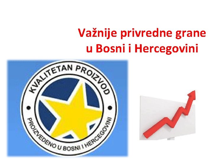 Vanije privredne grane u Bosni i Hercegovini Povoljni
