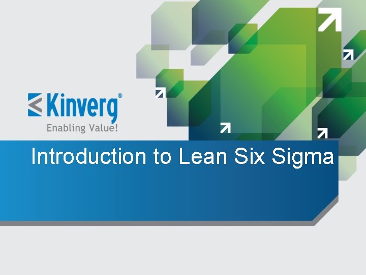 Introduction to Lean Six Sigma Learning Outline What