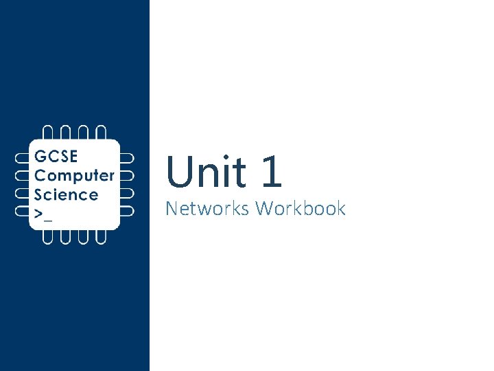 Unit 1 Networks Workbook What is a computer