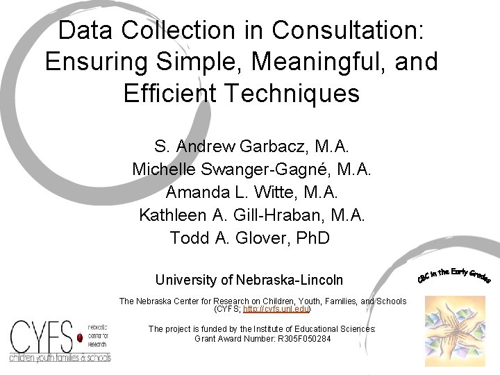Data Collection in Consultation Ensuring Simple Meaningful and