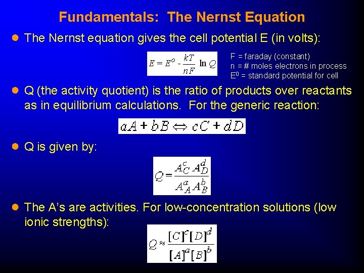 Introduction to Electroanalytical Nov 16 2004 Chemistry Lecture
