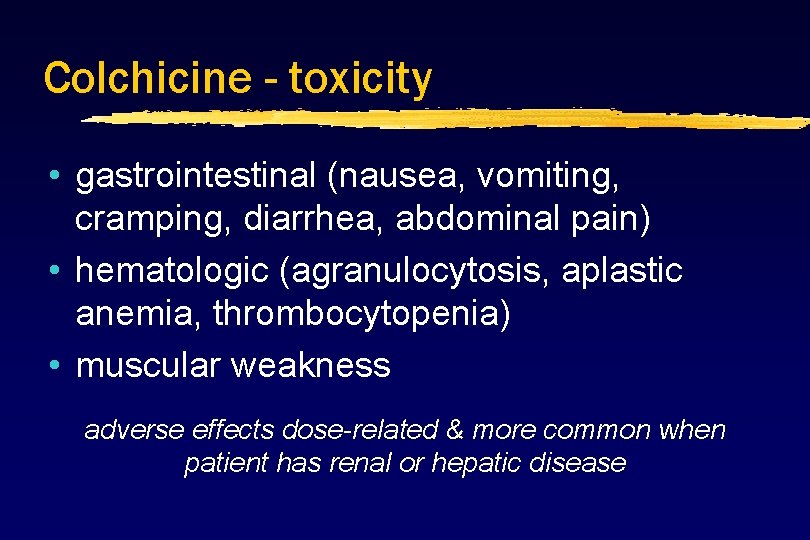 LSU Clinical Pharmacology Drug Therapy of Gout Reginald