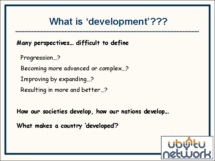An Introduction to Development Education Dublin City University