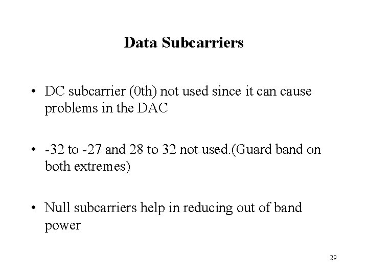 Introduction to OFDM and the IEEE 802 11