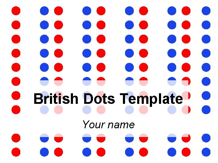 British Dots Template Your name Example Bullet Point