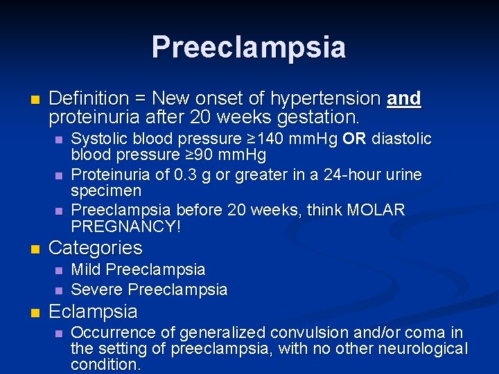 Hypertension in Pregnancy District I ACOG Medical Student