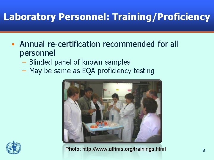 HIV Drug Resistance Training Module 17 Laboratory Staff