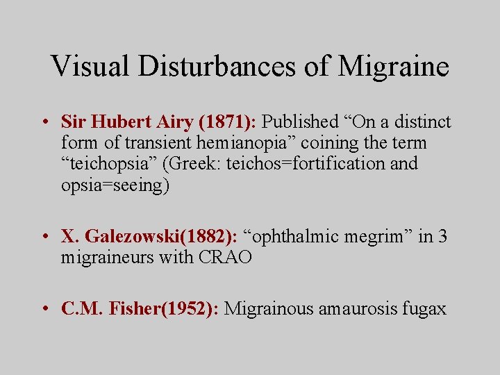 The NeuroOphthalmology of Headache Charles E Maxner MD