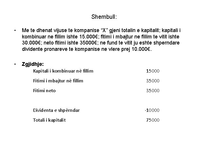 Pasqyra e te ardhurave eshte pasqyra e dyte
