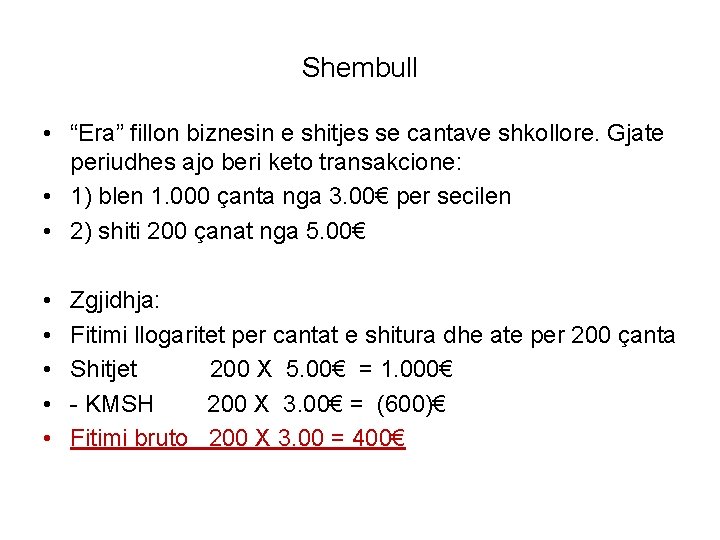 Pasqyra e te ardhurave eshte pasqyra e dyte