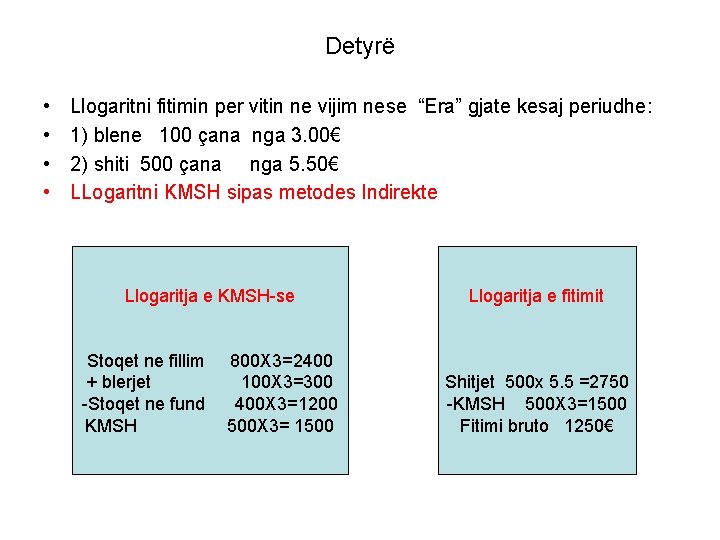 Pasqyra e te ardhurave eshte pasqyra e dyte