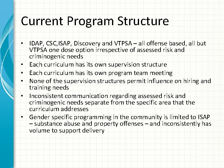 RISK REDUCTION PROGRAM CHANGES 2013 2014 Presenter Name