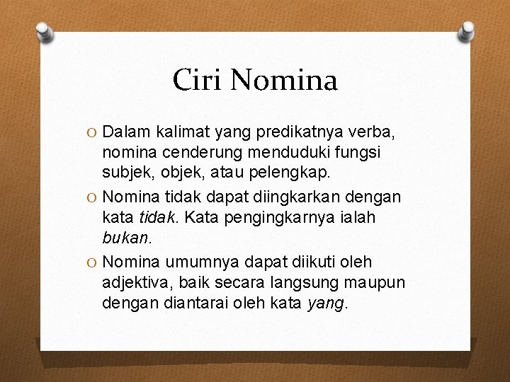 TATA BAHASA BAKU BAHASA INDONESIA ADVERBIA ADJEKTIVA NOMINA