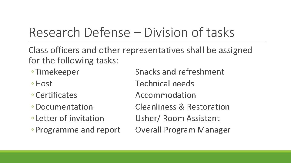 Timeline of Activities for Research Completion DATE ACTIVITY
