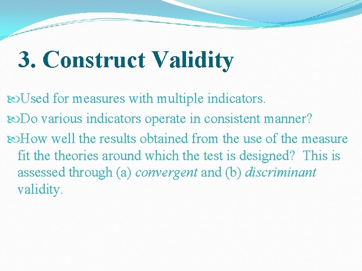 RESEARCH METHODS Lecture 18 CRITERIA FOR GOOD MEASUREMENT