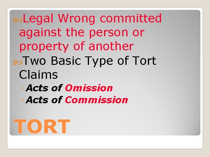 Legal Terms and Issues in Athletics Sports Medicine