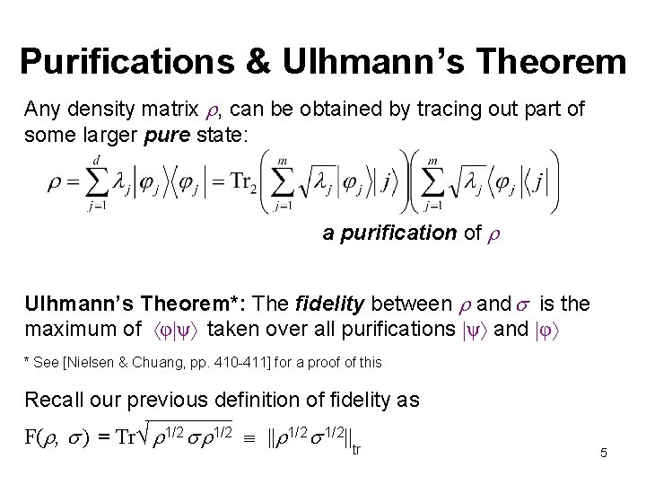 Introduction to Quantum Information Processing QIC 710 CS