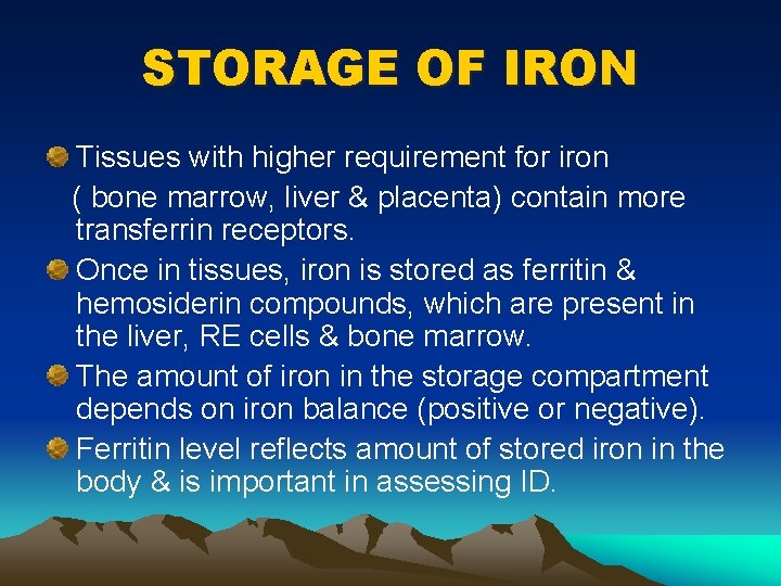 IRON DEFICIENCY IDA Abdelaziz Elamin MD Ph D