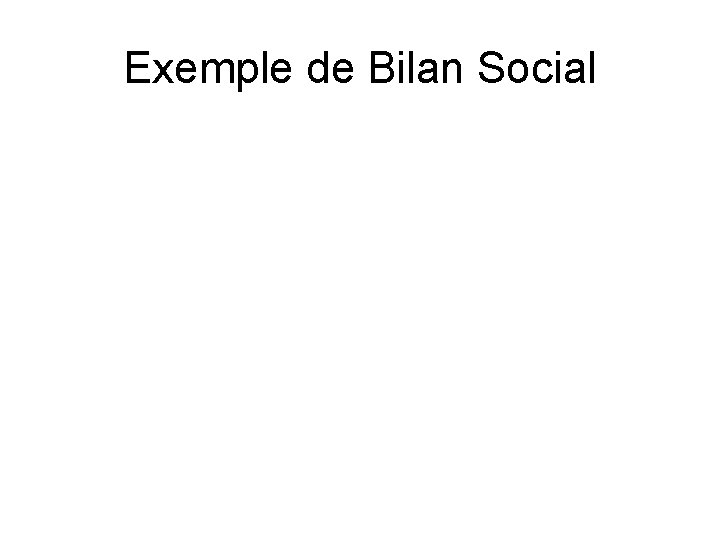 Le bilan social en entreprise Outil de gestion