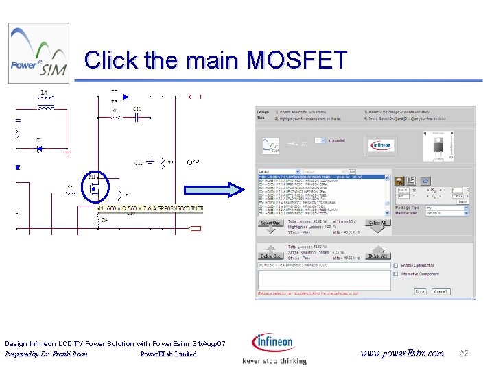 Design Infineon LCD TV Power Solution with Power