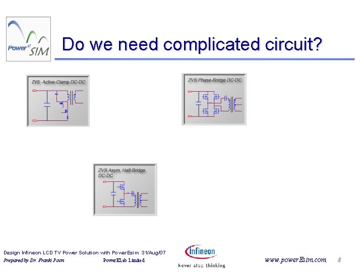 Design Infineon LCD TV Power Solution with Power