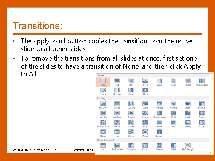 Microsoft Powerpoint 2013 Lesson 9 Using Animation and