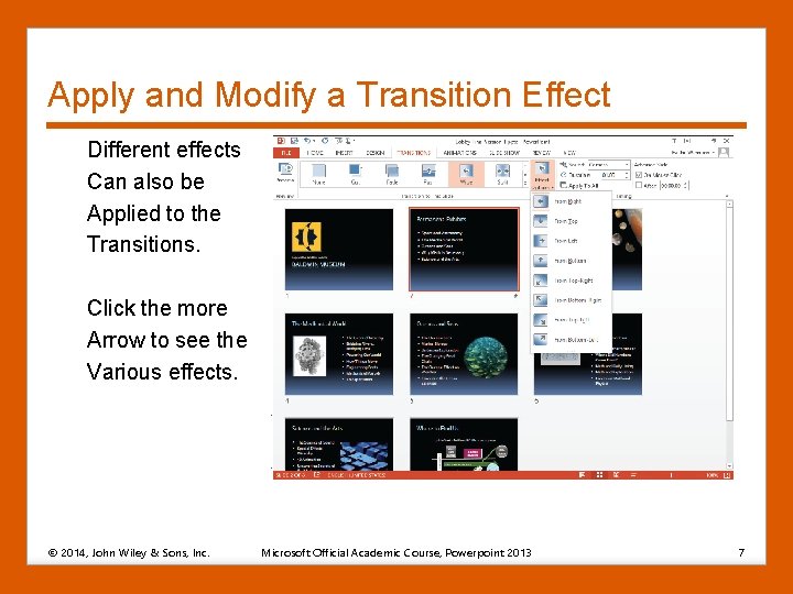 Microsoft Powerpoint 2013 Lesson 9 Using Animation and