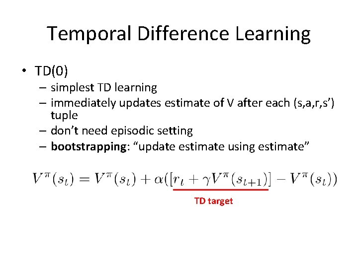 Model Free Policy Evaluation Many slides adapted from