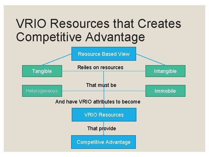 LEYA Resources Capabilities Learning Objectives Develop a strategy