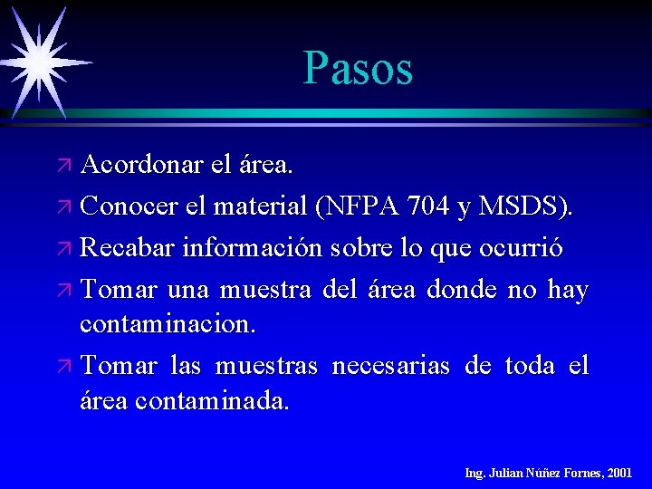 Manejo de Emergencias por Materiales Peligrosos en la