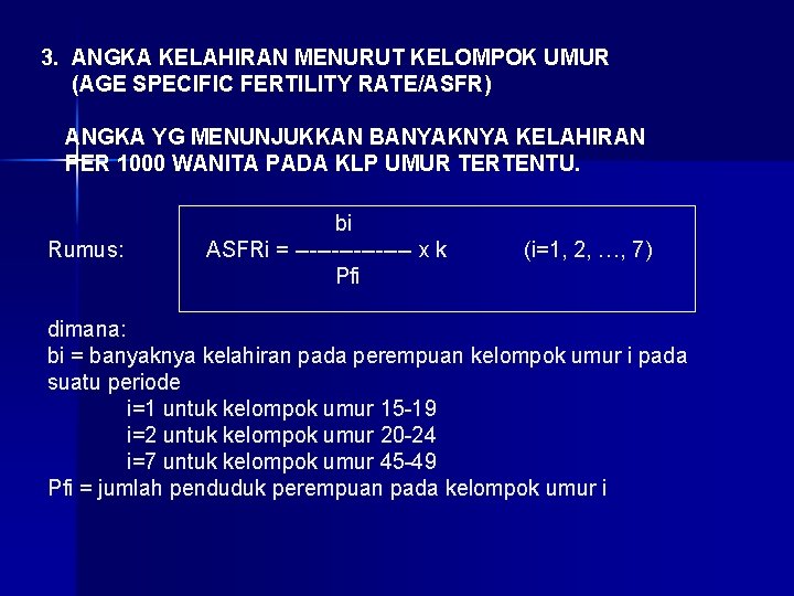 FERTILITAS KELAHIRAN KONSEPDEFINISI FERTILITAS dan FEKUNDITAS ...