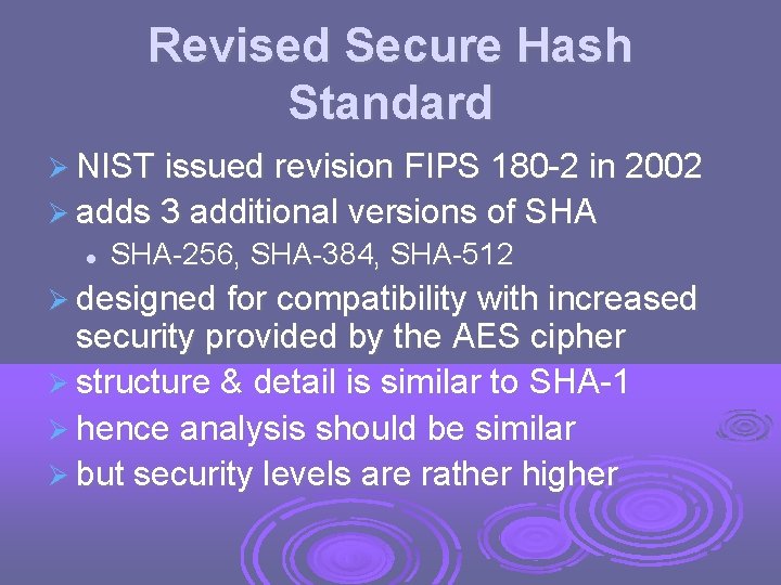 Cryptography and Network Security Chapter 11 Fifth Edition