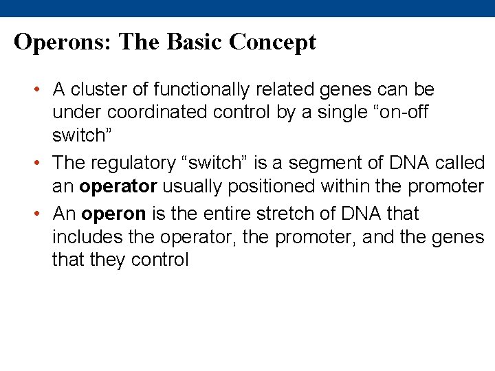 BIO 3 A Chapter 18 Gene Expression Overview