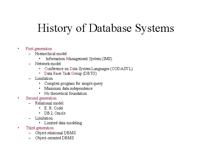Chapter 1 Introduction to Databases Agenda Filebased Systems