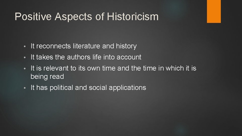 New Historicism BY CHARLIE ANDERSON What is it