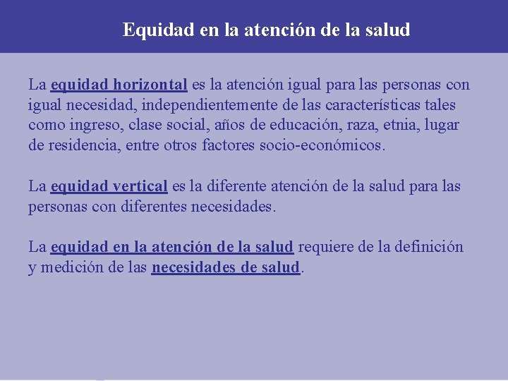 Monitoreo y Evaluacin de la Equidad en Salud
