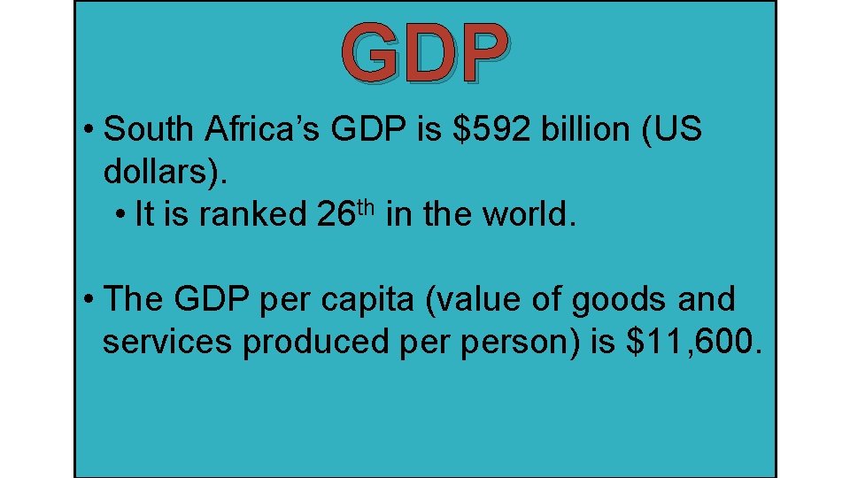 Comparing African Economies South Africa Nigeria Standards SS