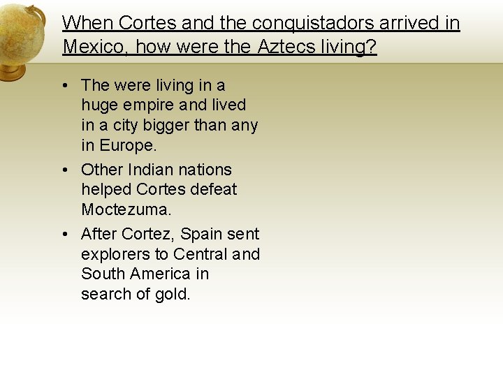 Chapter 3 Lesson 4 ACOS 4 Explain effects