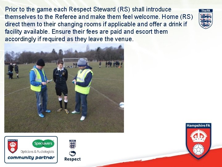 Roles and Responsibilities of the Respect Steward by