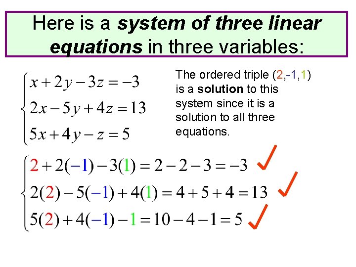 2 Linear Equations 3 Unknowns - Tessshebaylo
