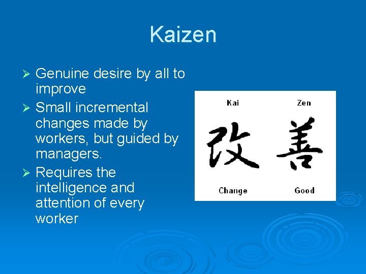 Kaizen Total Quality Management Six Sigma ISO 9000