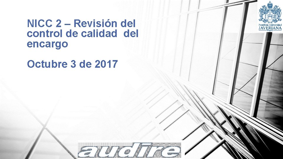 NICC 2 Revisin del control de calidad del