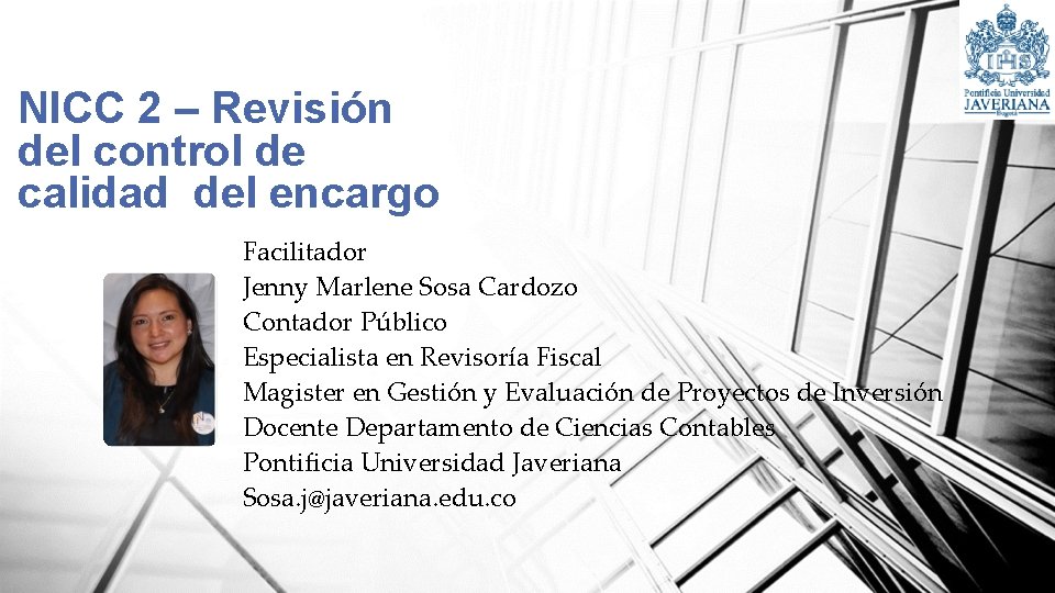 NICC 2 Revisin del control de calidad del