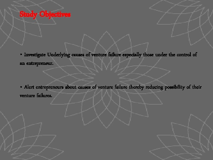 HOW TO AVOID VENTURE FAILURES CAUSED BY FACTORS