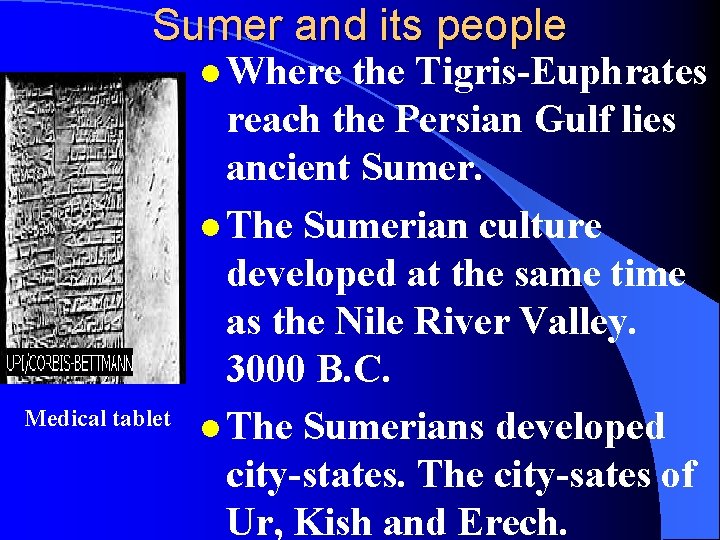 Sumerian Civilization Along the Tigris and Euphrates Rivers