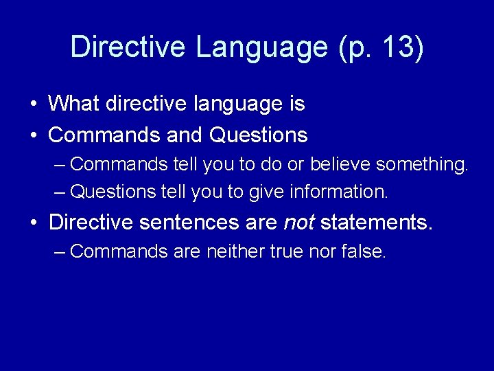 Chapter 2 The Directive Function Of Language Directive Chapter 2 The Directive Function Of Language Directive