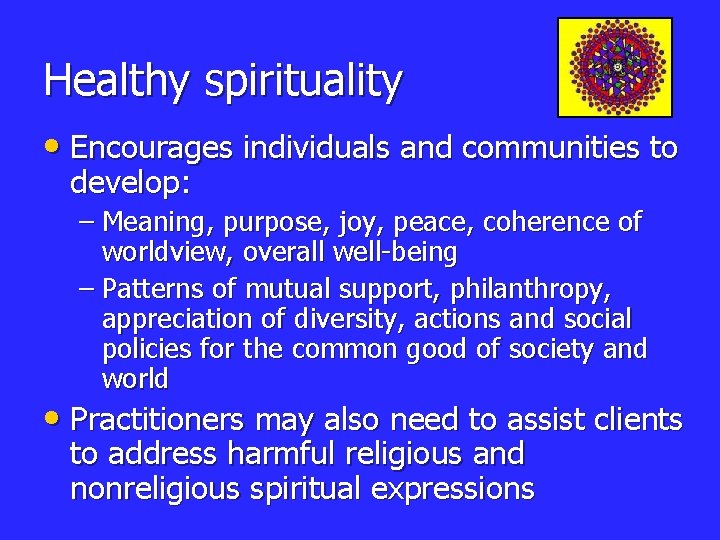 Spiritual Strengths Assessment and Practice for Mental Health